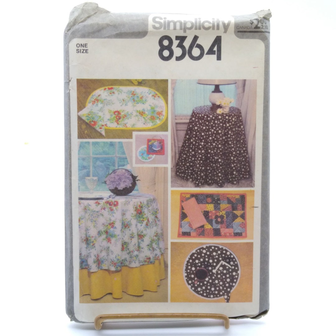 UNCUT Vintage Sewing PATTERN Simplicity 8364, Home Decorating 1977 ...