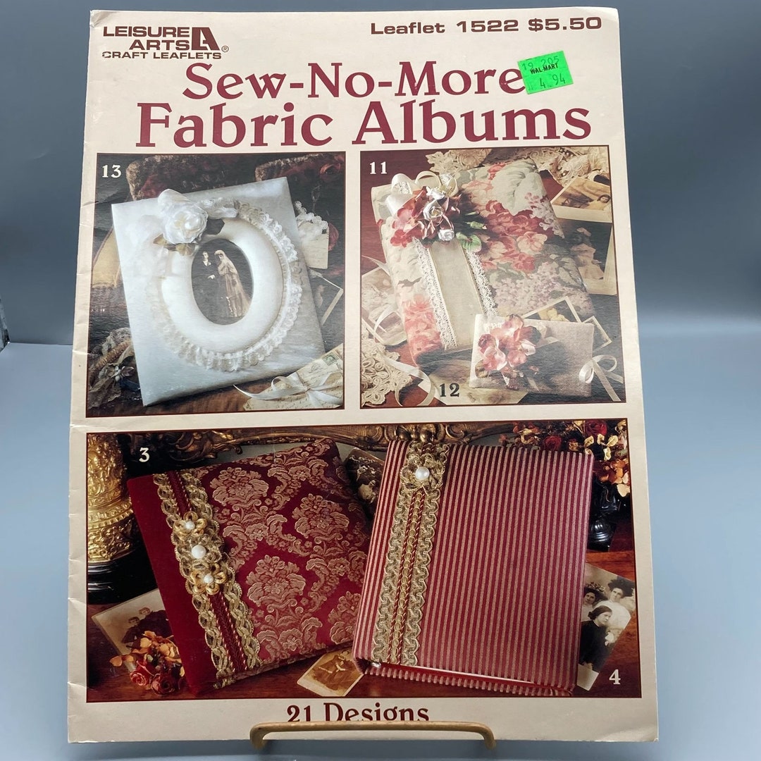 Vintage Craft Patterns, Sew No More Fabric Albums Leaflet 1522, 21 ...