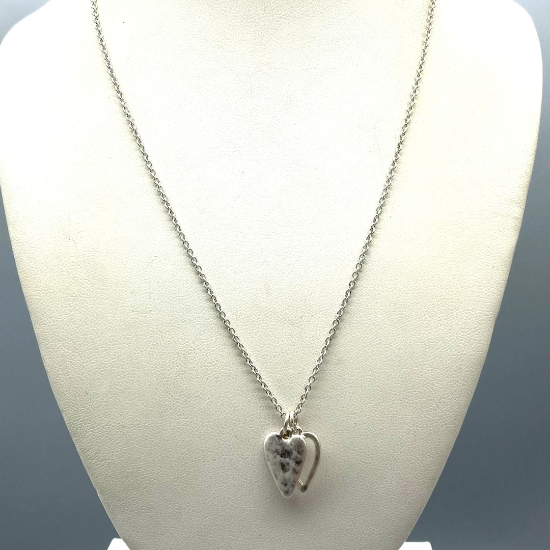 Vintage Chloe and Isabel Chain Necklace With Heart Charm Pendants ...
