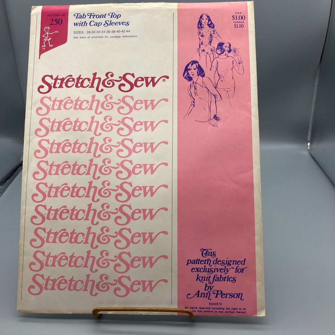 UNCUT Vintage Sewing PATTERN Stretch and Sew 250 by Ann Person, Ladies ...