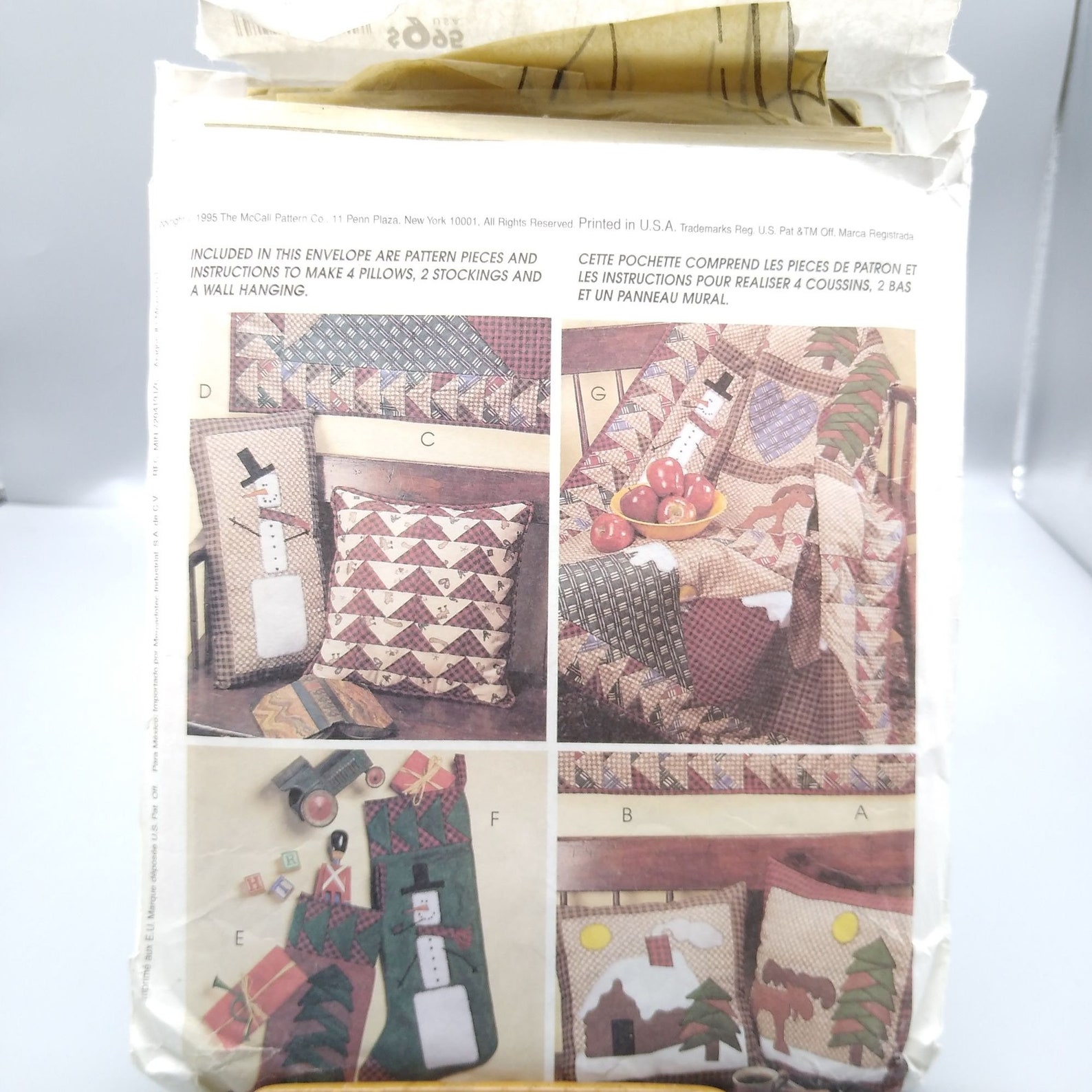 Vintage Sewing PATTERN Mccall Crafts 8327, American Tradition Home ...