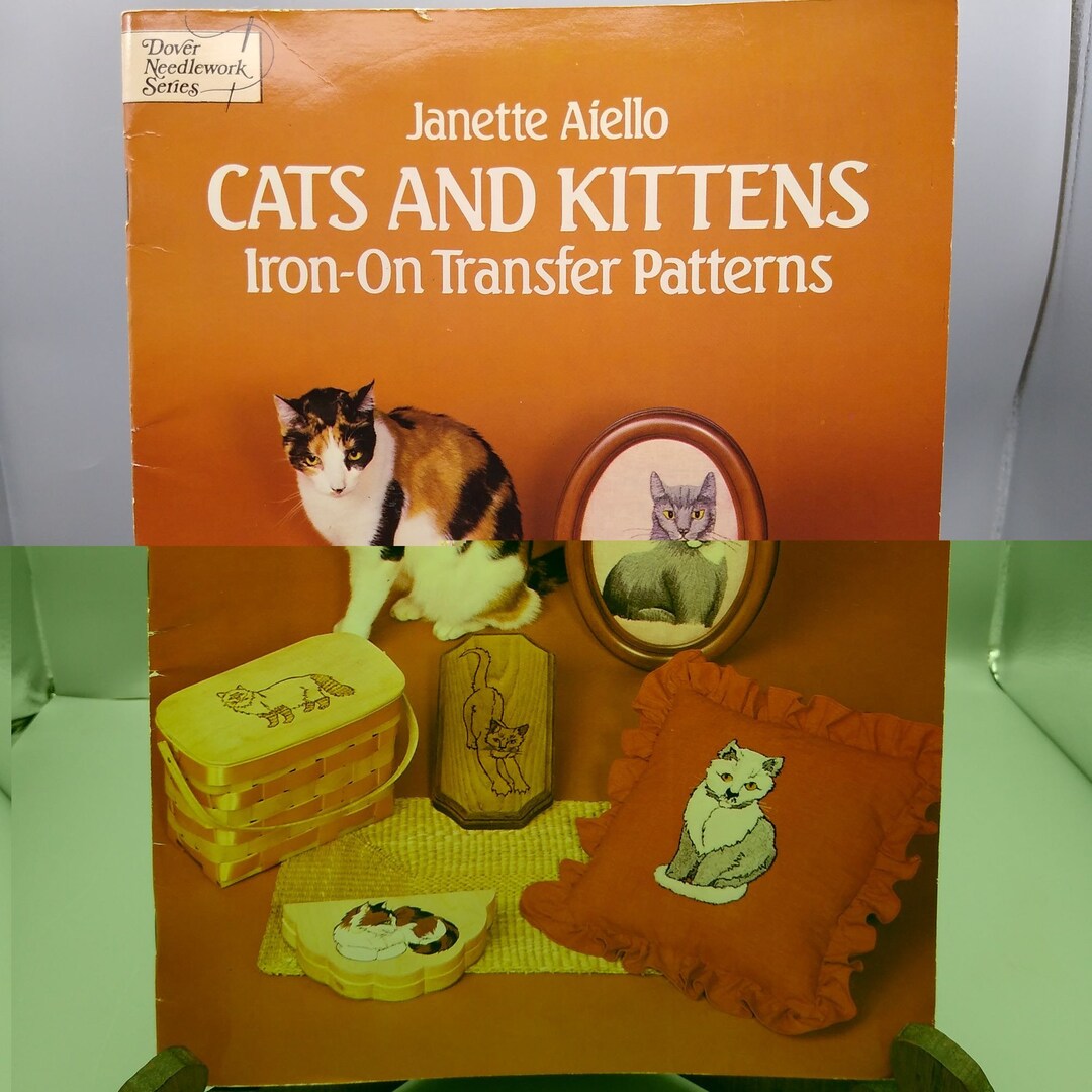 Vintage Iron on Transfer Patterns, Cats and Kittens by Janette Aiello ...