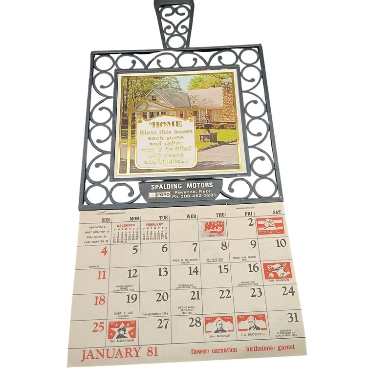 1981 Calendars - Etsy