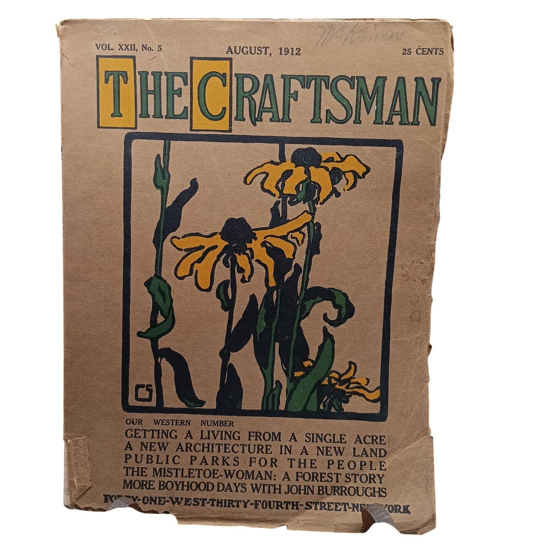 The Craftsman Magazine August 1912 Edition - Etsy