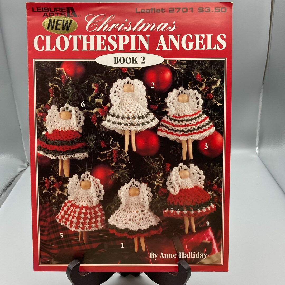 Vintage Craft Patterns, Christmas Clothespin Angels Leaflet 2701, Book ...