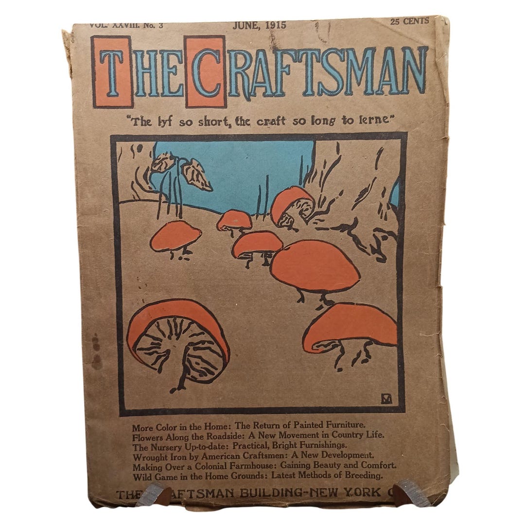 The Craftsman Magazine June 1915 Vintage Issue Featuring Arts & Crafts ...