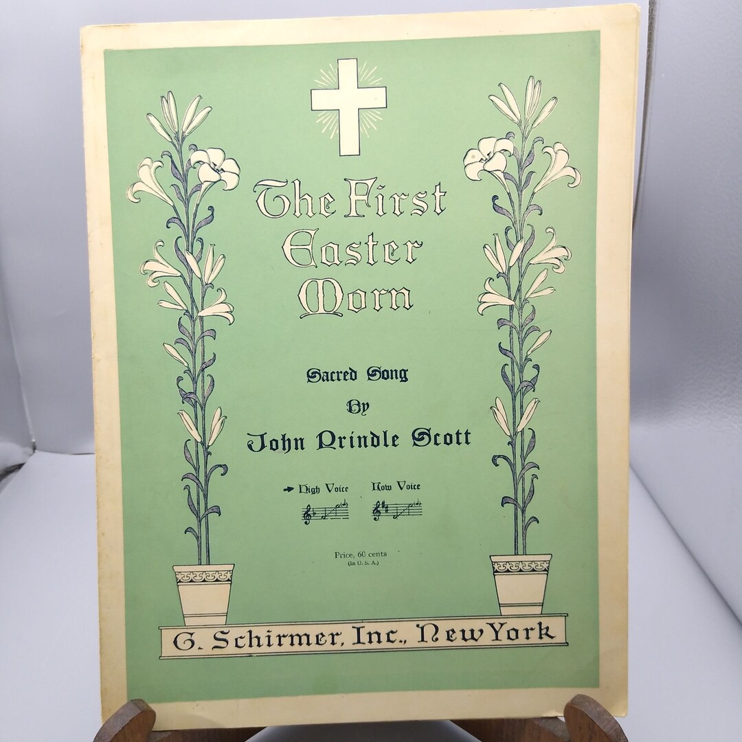Vintage Sheet Music the First Easter Morn by John Prindle - Etsy