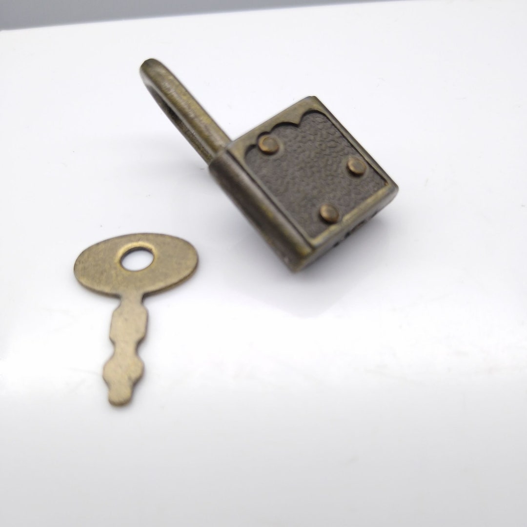 Vintage Miniature Lock and Key, Tiny Padlock With Original Key - Etsy