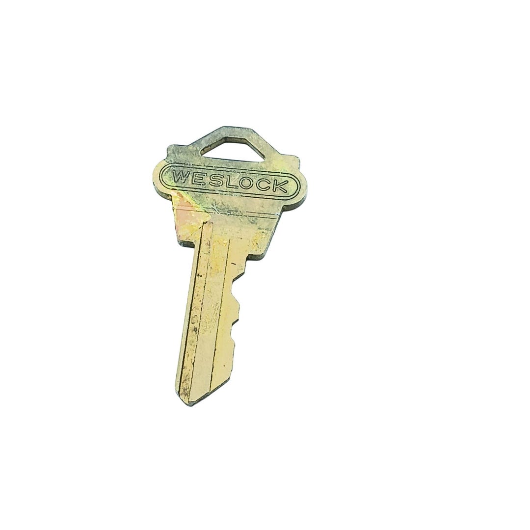Vintage Weslock Key Brass - Etsy