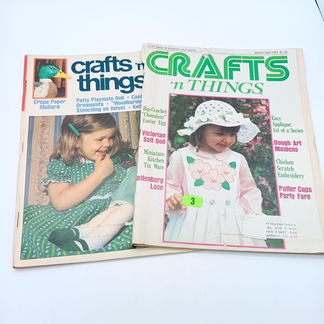 Vintage Crafts N Things Magazines Lot - March/april 1983 & April 1984 ...