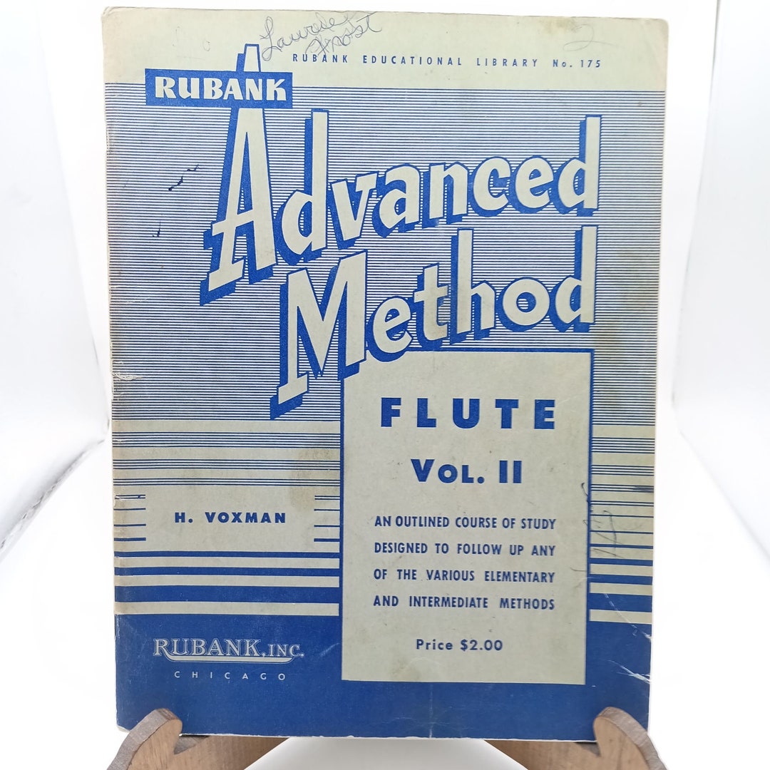 Vintage Sheet Music Rubank Advanced Method for Flute Vol II, No 175 ...