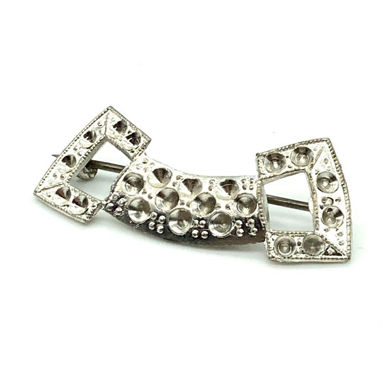 Vintage Staybrite Style Brooch, Collar Stay Lapel Pin… - Gem