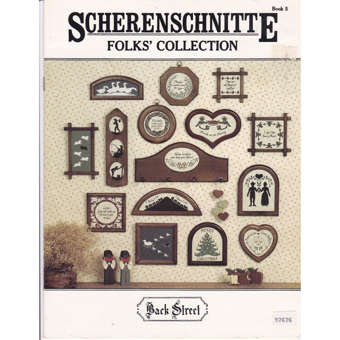 Vintage Cross Stitch Patterns, Scherenschnitte Folks Collection by Pam ...