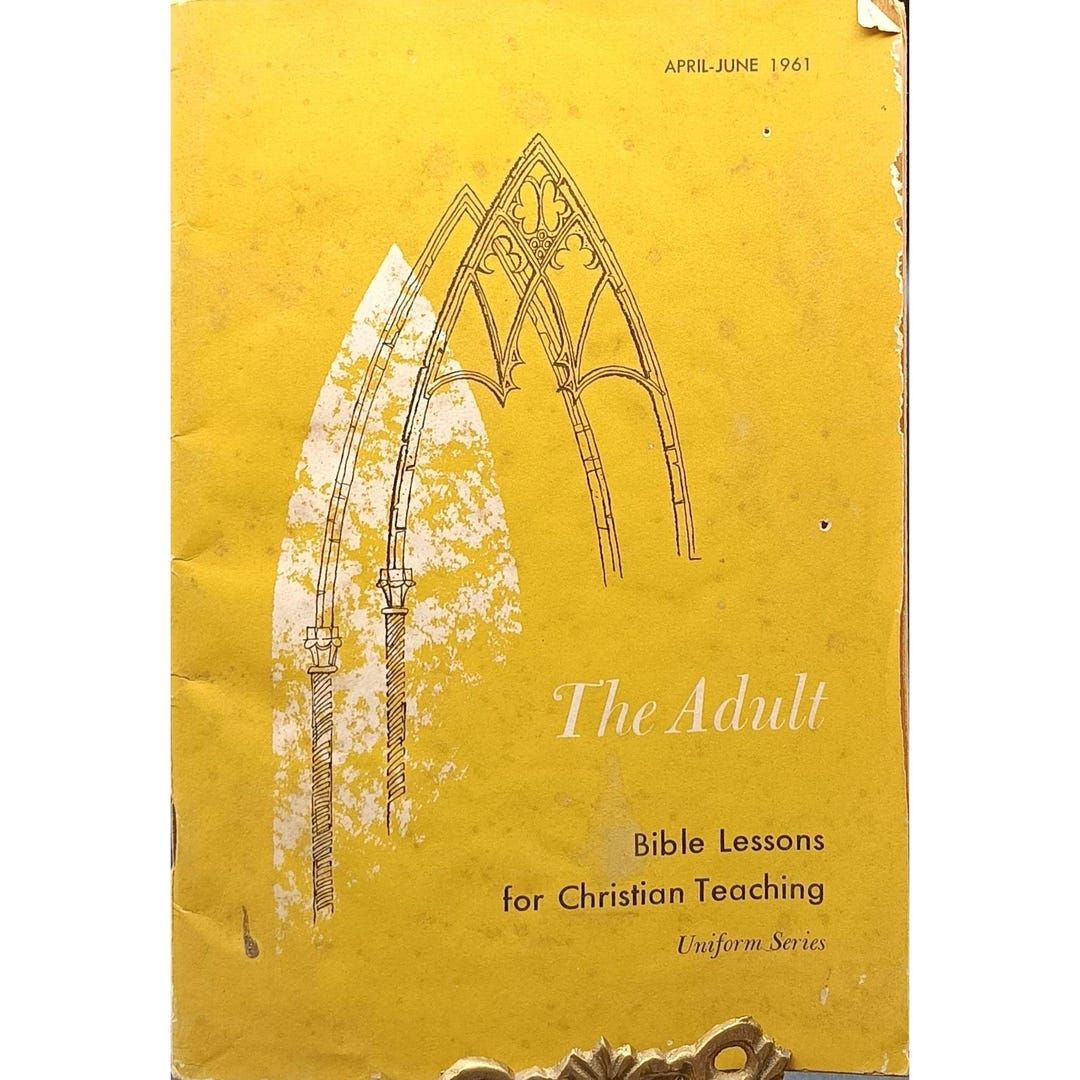 Vintage 1961 the Adult Bible Lessons for Christian Teaching Booklet - Etsy