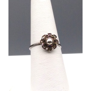 Vintage Dutch Filigree Button Ring, Handcrafted 835 Silver Zeeuwse ...