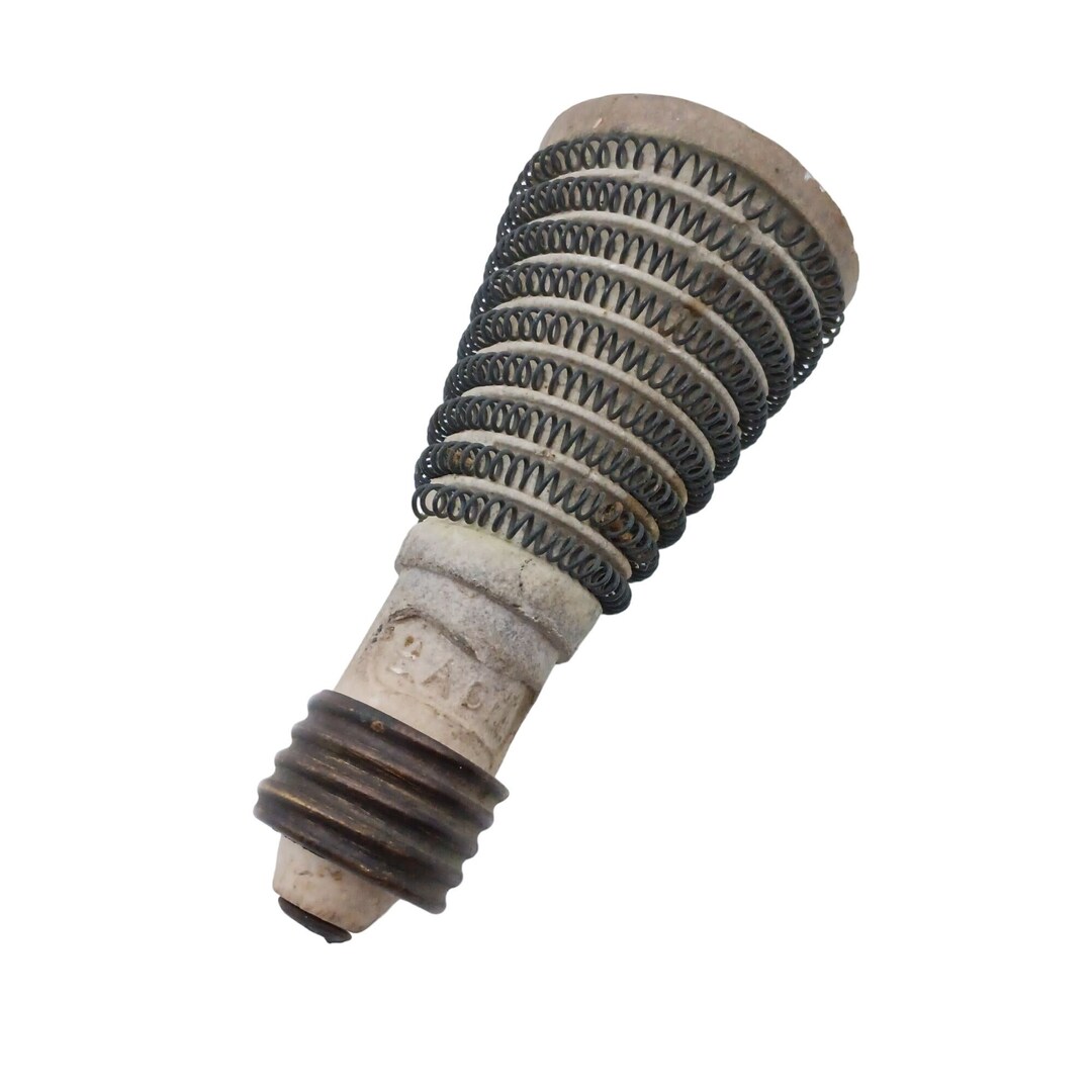 Vintage EAGLE Light Socket Heater Bisque Porcelain With Coils, Early ...