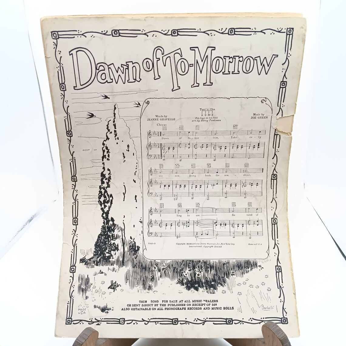 Vintage Sheet Music the Vagabond King Only A Rose & Dawn of To-morrow ...