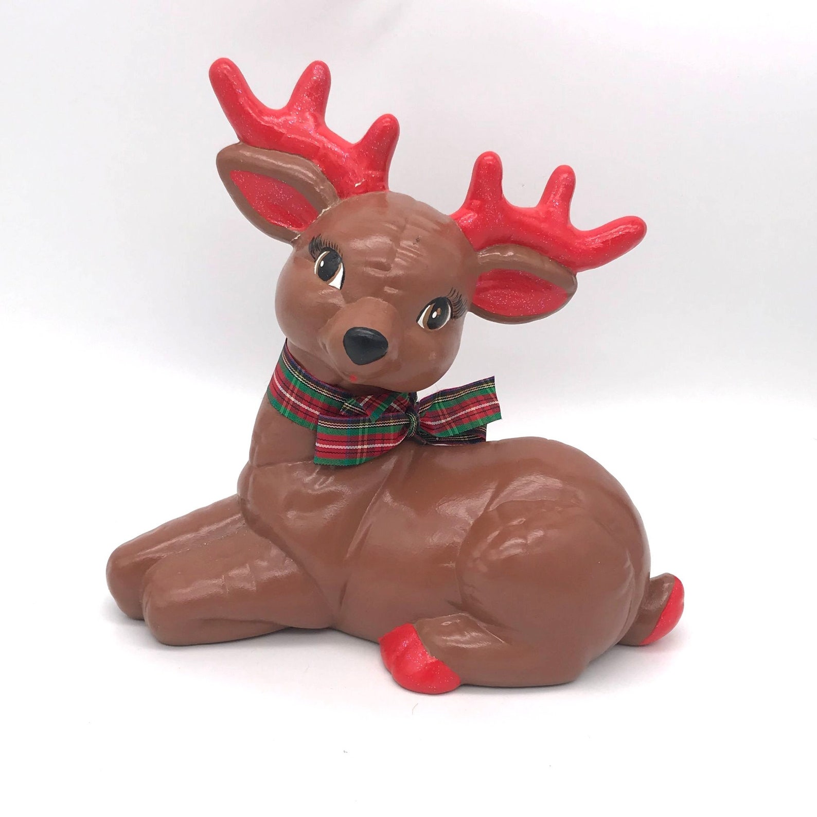 Vintage 1980s Hand Painted Kimple Mold Christmas Reindeer - Etsy