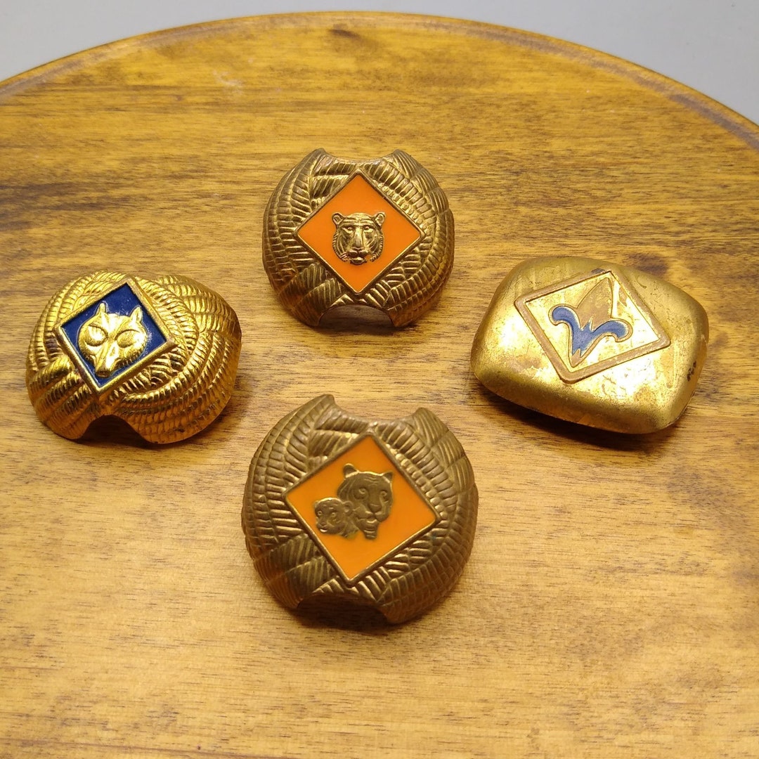 Vintage Scouts Scarf Slide Lot, Bundle of 4 - Etsy
