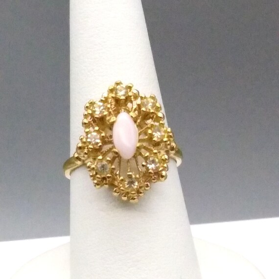 vintage-18k-hge-faux-opal-rhinestone-cluster-cocktail-statement-ring
