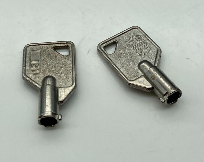 Vintage HH Key 121 for Tubular Barrel Security Lock, Set of 2 - Etsy
