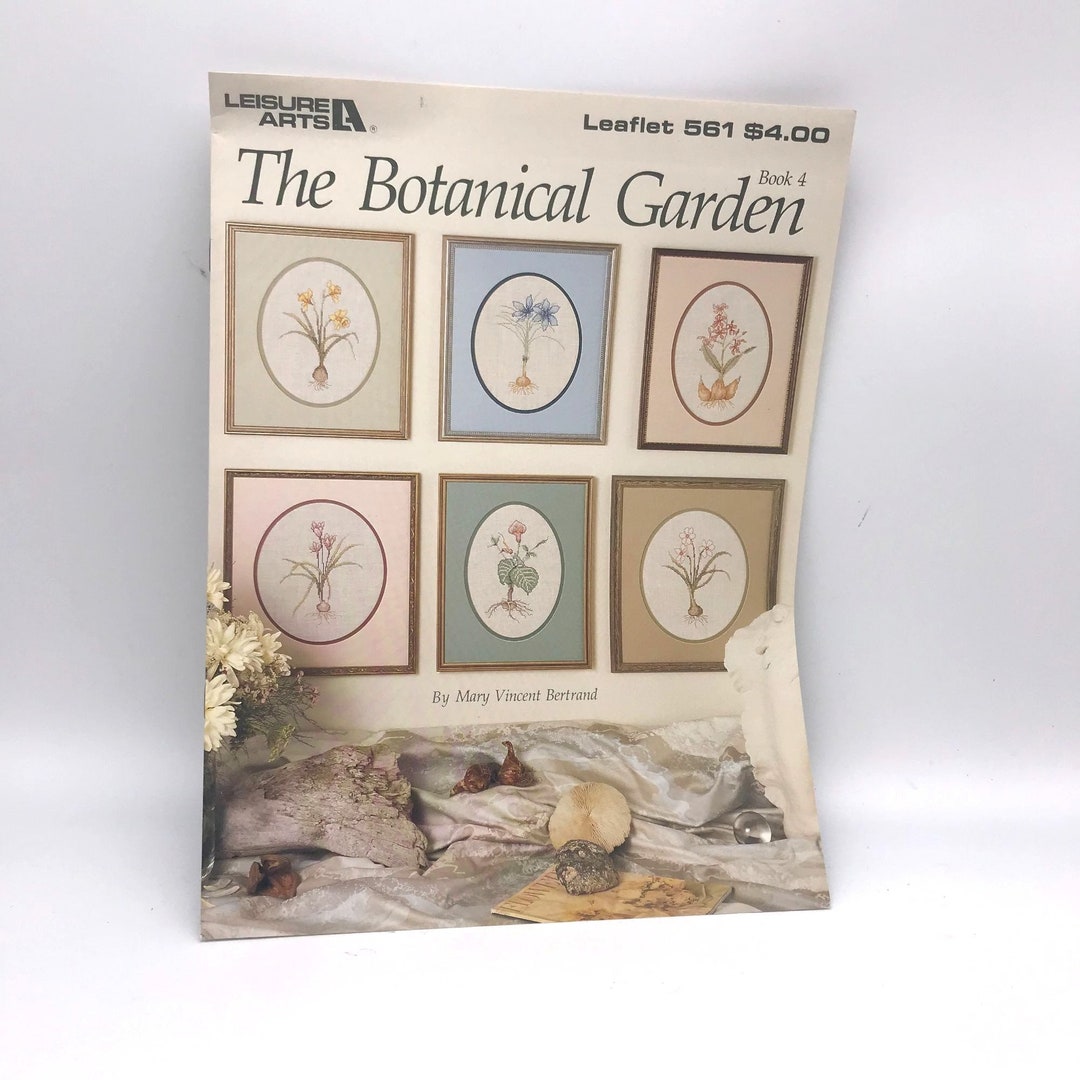 Vintage Cross Stitch Patterns, Botanical Garden Book 4, Leisure Arts ...