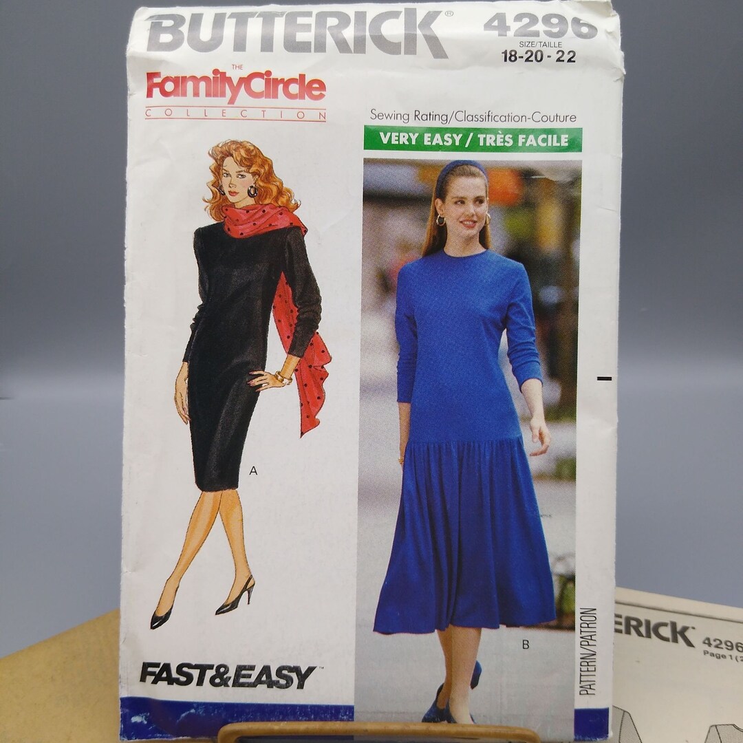 UNCUT Vintage Sewing PATTERN Butterick 4296, Family Circle Collection ...