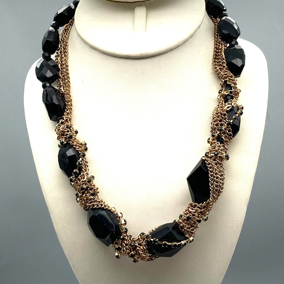 Fabulous Multi Strand Twist Necklace, Whimsigoth Vintage Messy Mix of ...