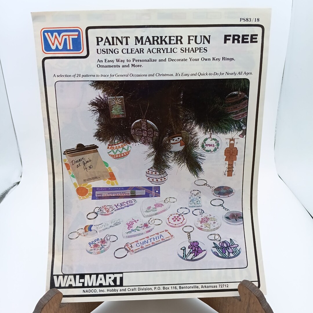 Vintage Paint Marker Fun Craft Pattern, Various Designs for Acrylics ...