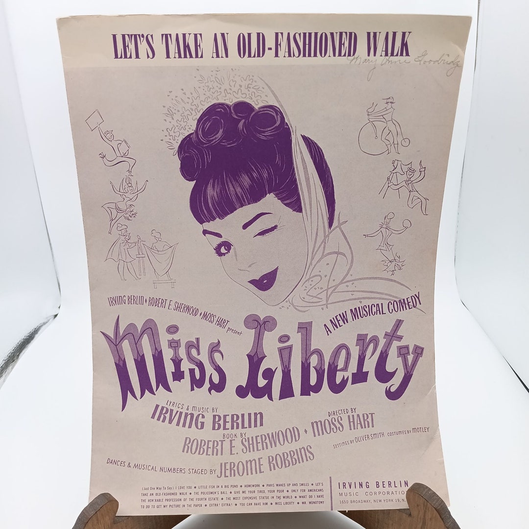 Vintage Sheet Music, Lets Take an Old Fashioned Walk From Musical Miss ...
