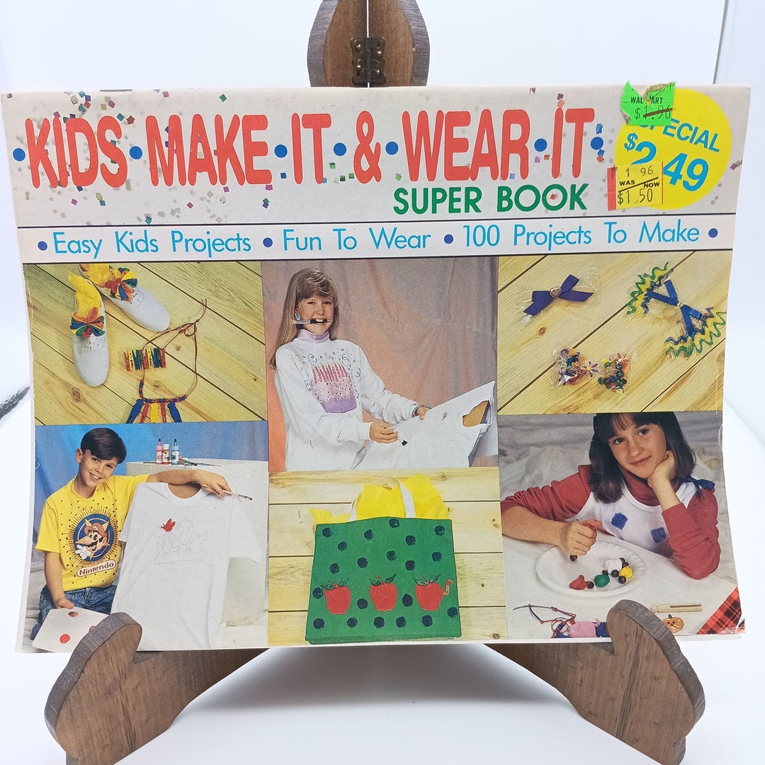 Vintage Childrens Craft Patterns Super Book, Kids Make It and Wear It ...