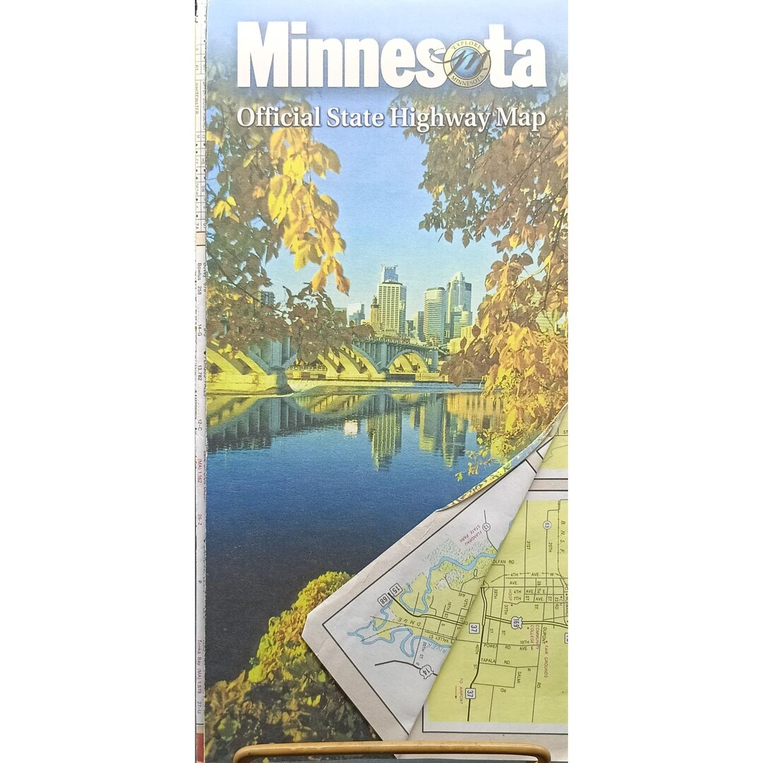 Minnesota Official State Highway Map - Etsy