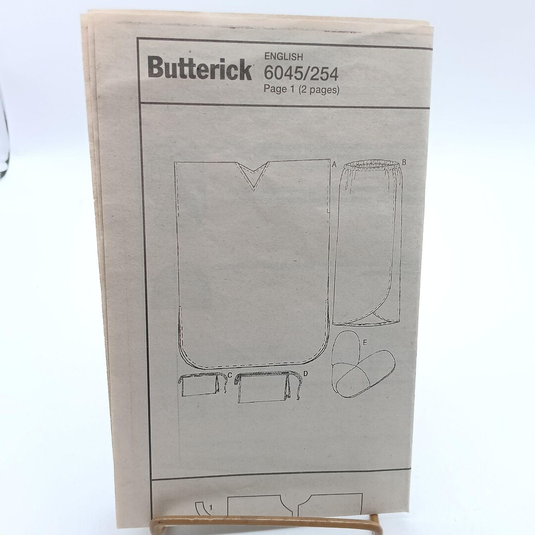 Butterick 6045/254 Vintage Sewing Pattern Size Xs-xl Poncho ...
