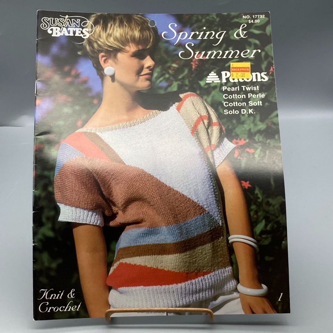 Vintage Patons Knit and Crochet Patterns From Susan Bates, Spring and ...