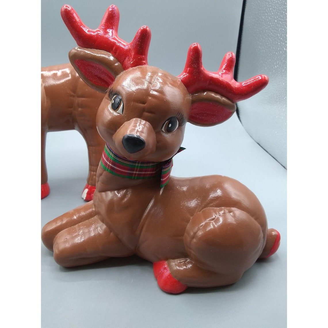 Vintage 1980s Hand Painted Kimple Mold Christmas Reindeer | Etsy