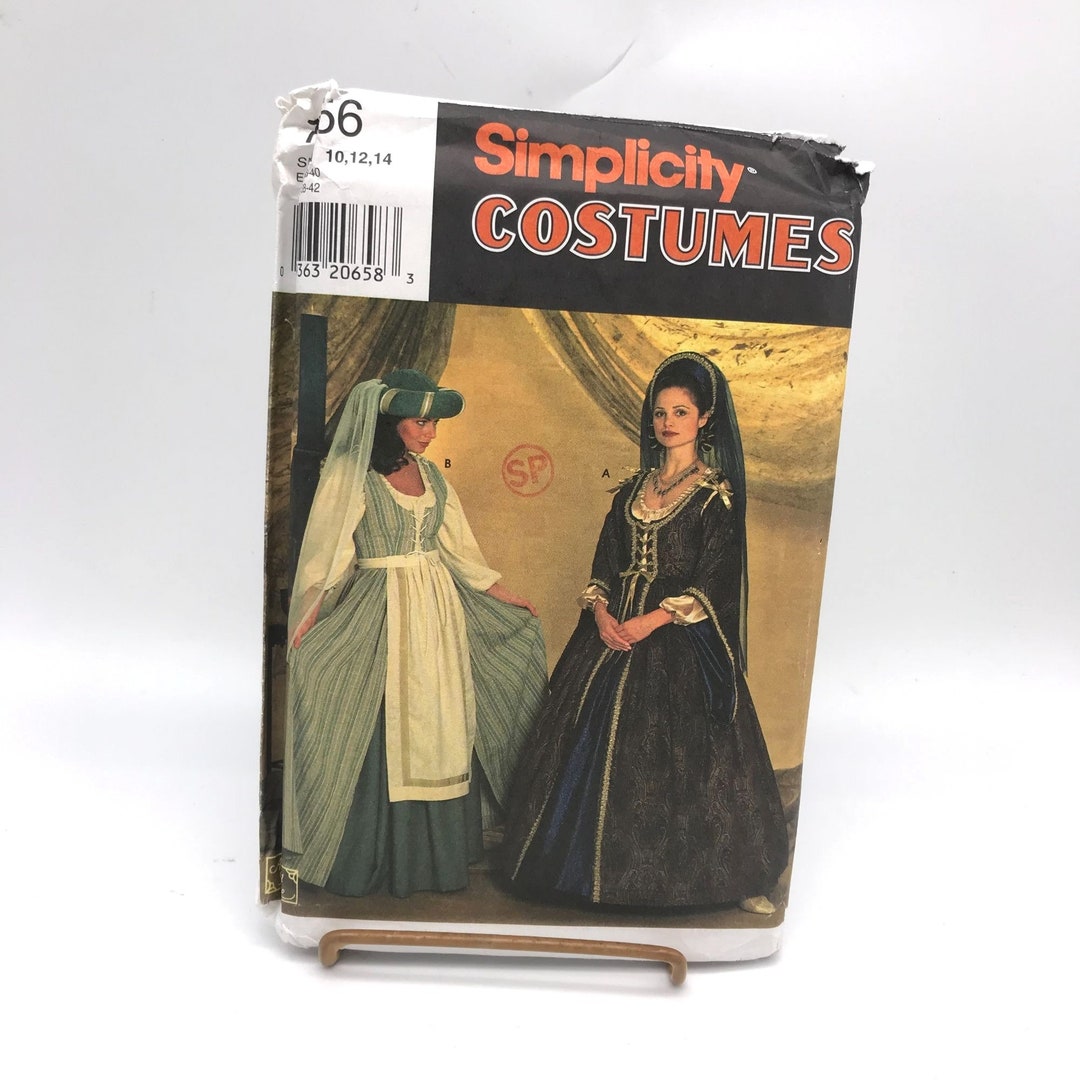 UNCUT Sewing PATTERN Simplicity 7756, Misses Renaissance Halloween ...