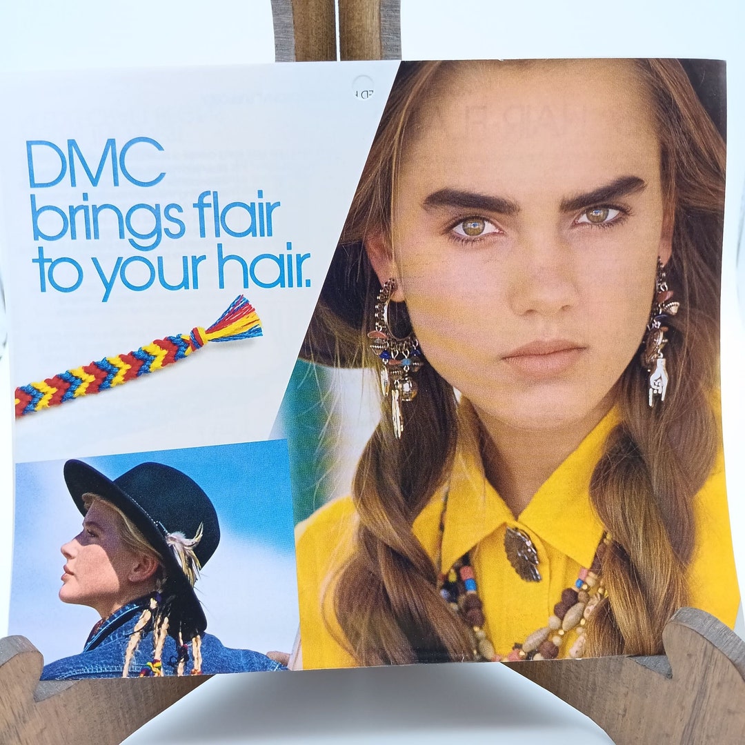 Vintage DMC Craft Pattern, Flair to Your Hair Friendship Bracelets ...