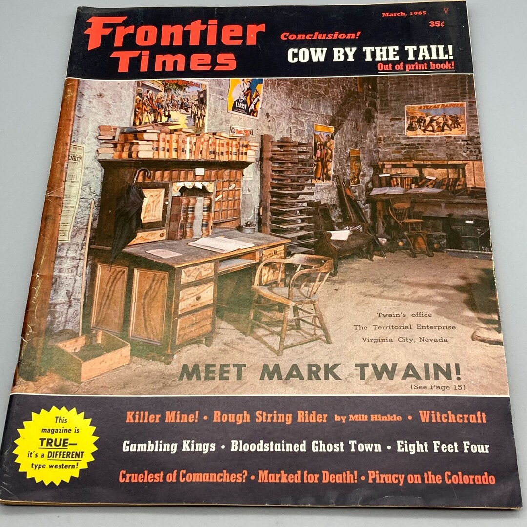 Vintage Frontier Times Magazine March 1965 Stories of the Real West ...