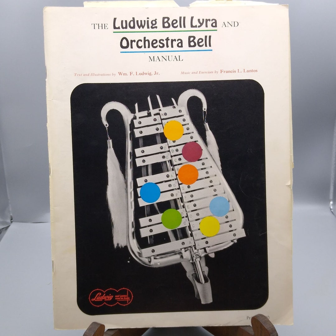 Vintage Sheet Music Ludwig Bell Lyra and Orchestra Bell Manual, Lessons ...