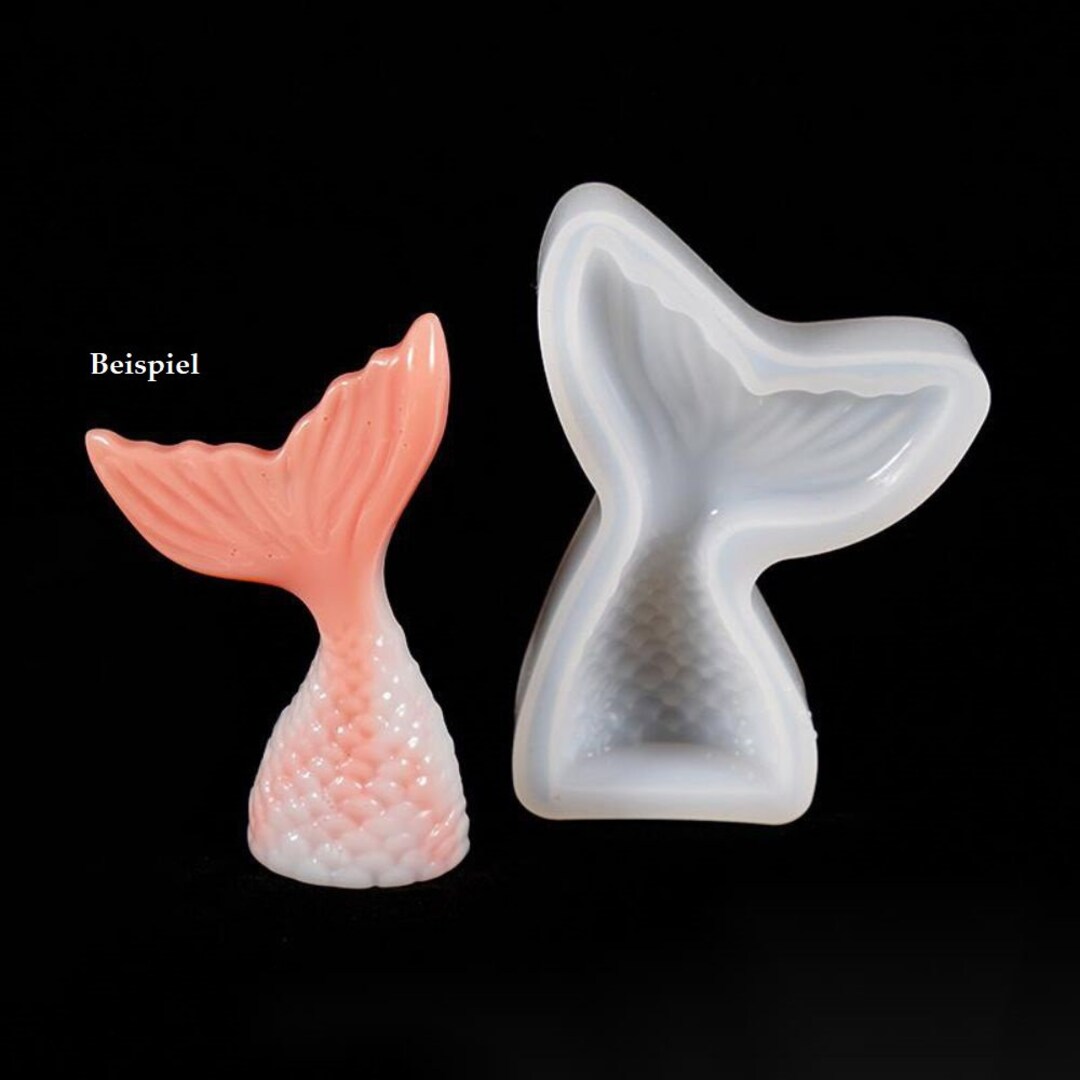 Silicone Mold Mold Mermaid Large Fin Resin Fimo Crafts Molding 91x62x15 ...