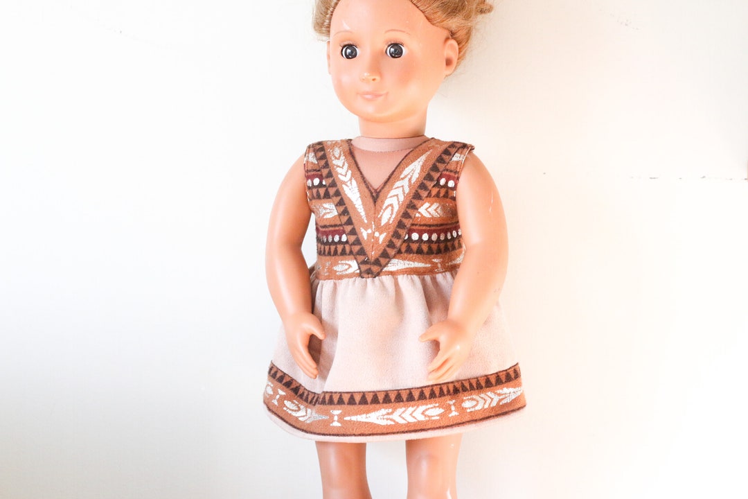 Aztec Doll Dress, Doll Dress, Handmade Doll Dress, 18" Doll Dress, Doll ...