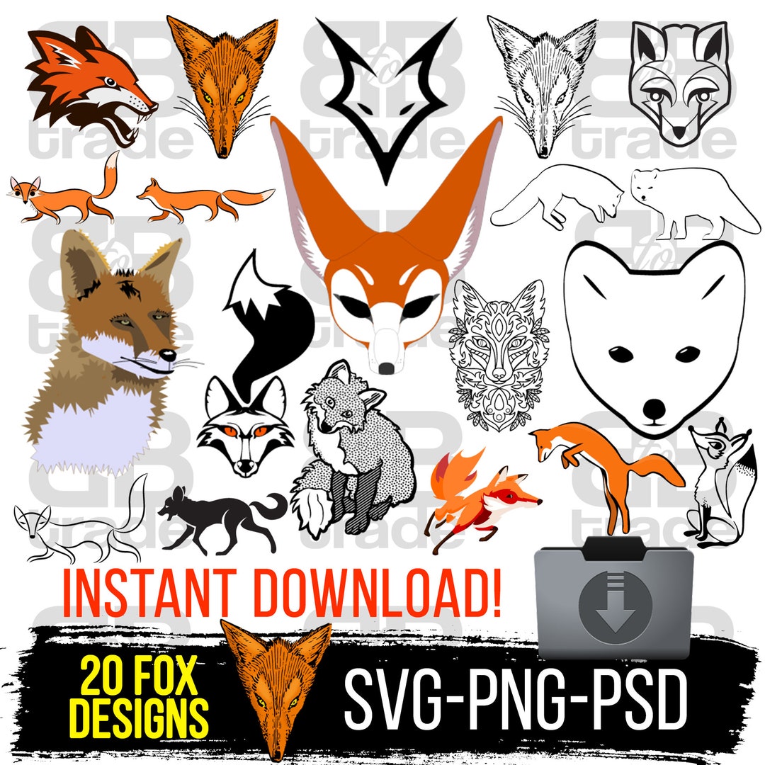 Fox Svg, Fox Png, Fox Head Svg, Foxes Design, Fox Vector, Fox ...