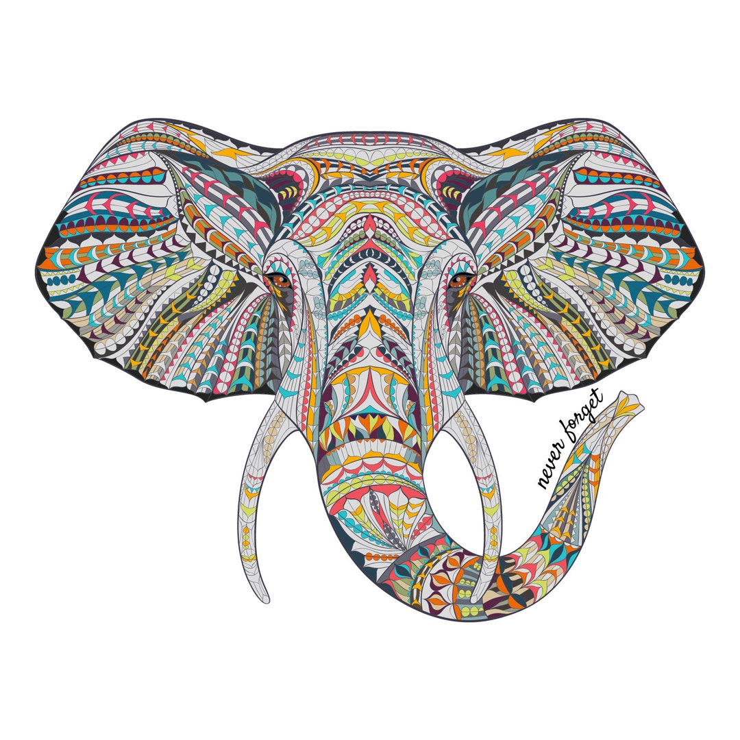 Mandala Elephant, Elephant PNG, Elephant, Elephant Sublimation ...