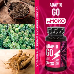 Adaptogo With Leuzea Rhodiola Rosea Siberian Ginseng Energy Supplement ...
