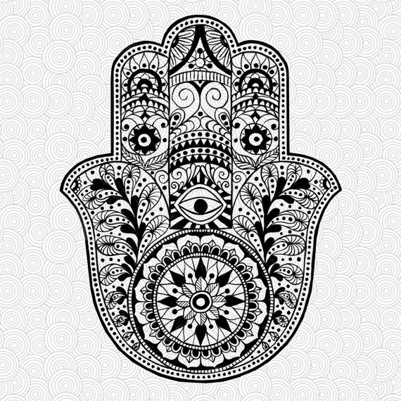 Hamsa Hand Hand of Hamza Hand of God Hand of Fatima | Etsy