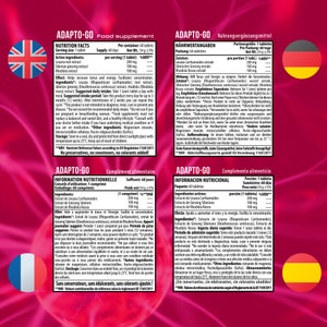 Adaptogo With Leuzea Rhodiola Rosea Siberian Ginseng Energy Supplement ...