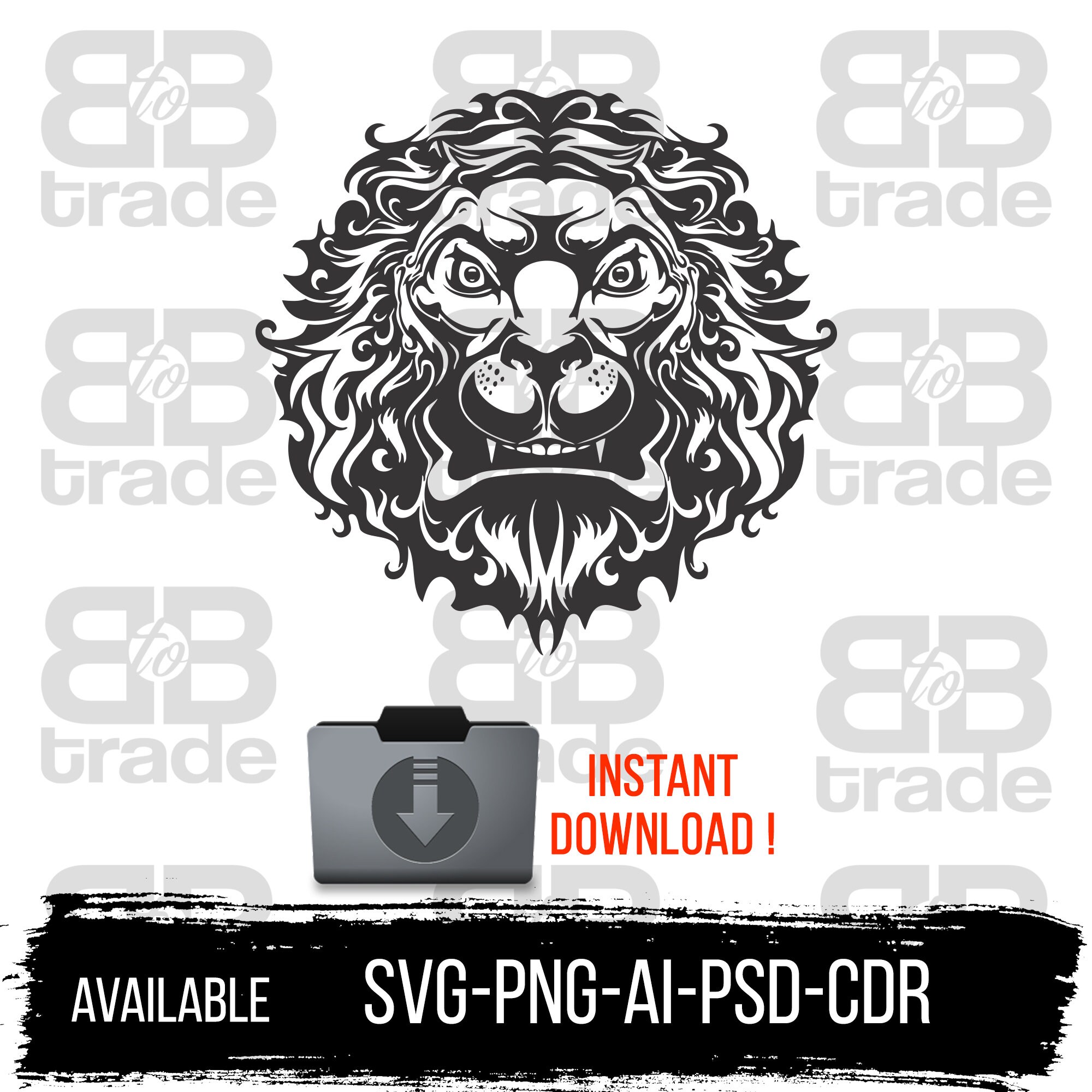 Lion Head Png Lion Head Jpg Lion Digital Animals Png - Etsy