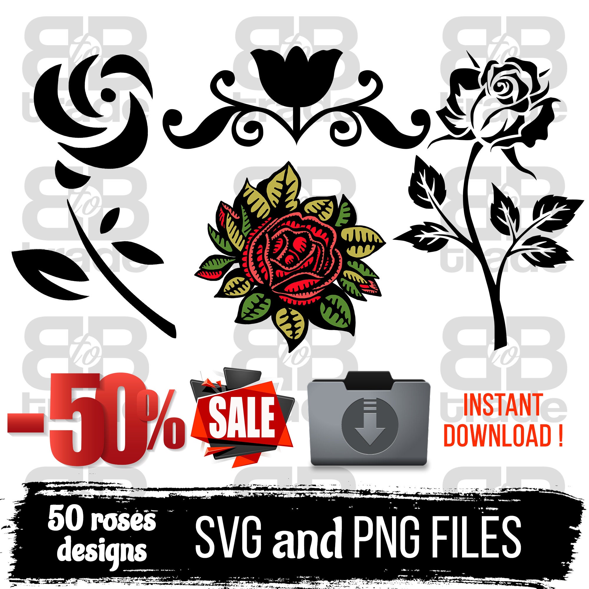 Rosas svg Rosa negra svg Rosas rojas svg Rosas png Flores - Etsy México