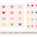 Gradient Heart Aura Aesthetic Wallpaper Background for iPad | Phone ...