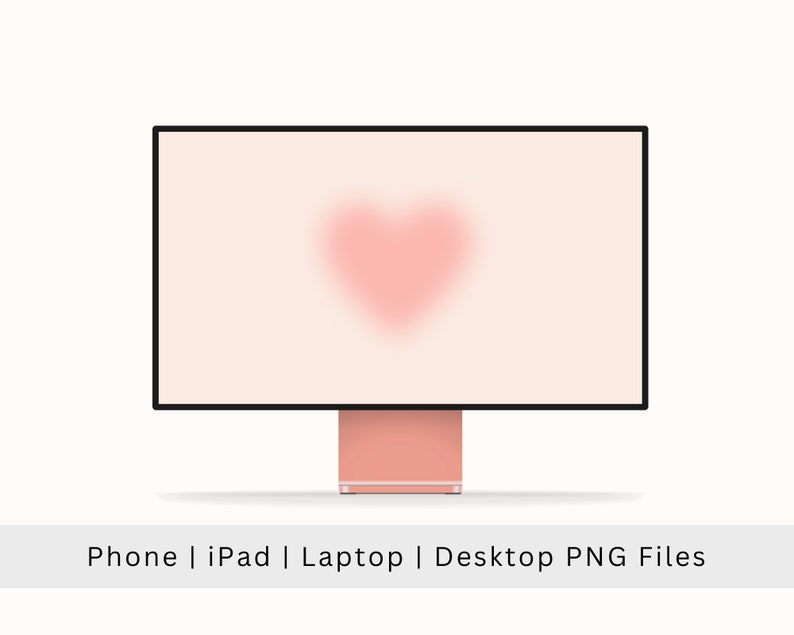 Gradient Heart Aura Aesthetic Wallpaper Background for iPad | Phone ...